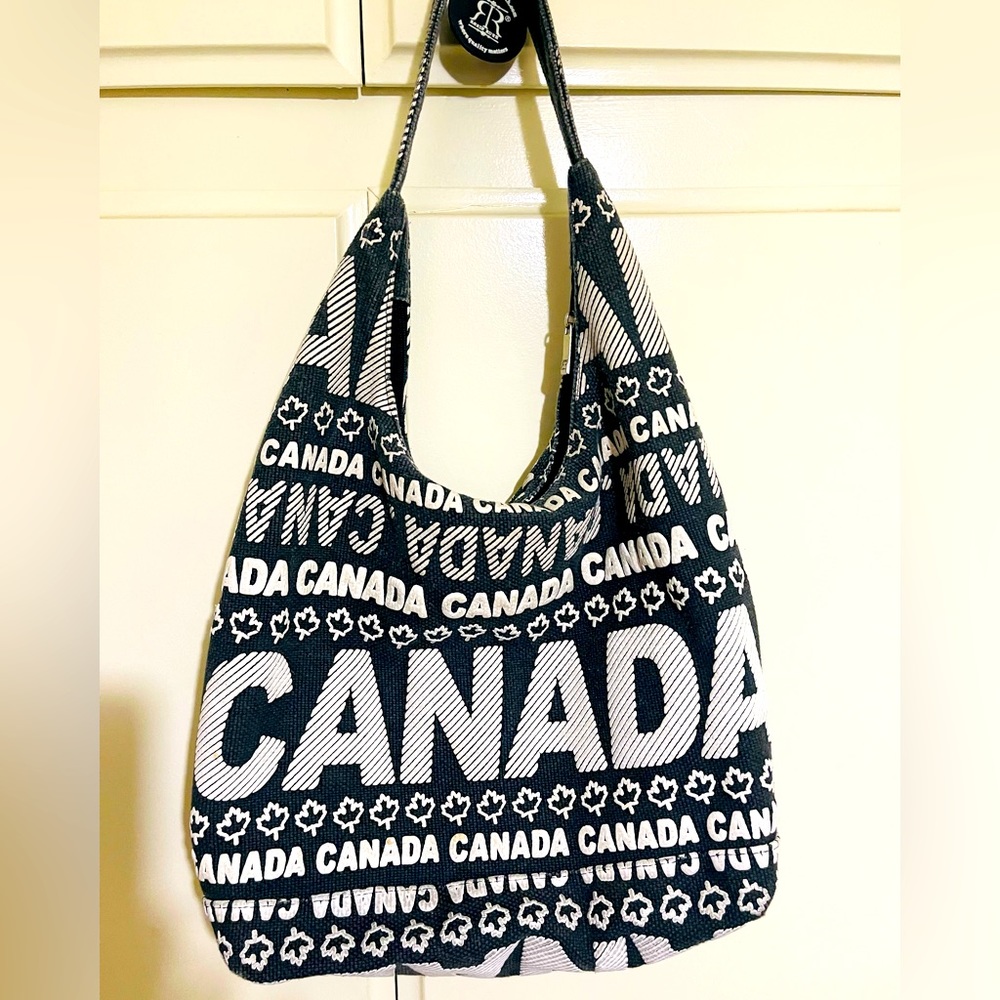 Robin Ruth Canada Embroidered Detail Leaves Tote Bag … - Gem